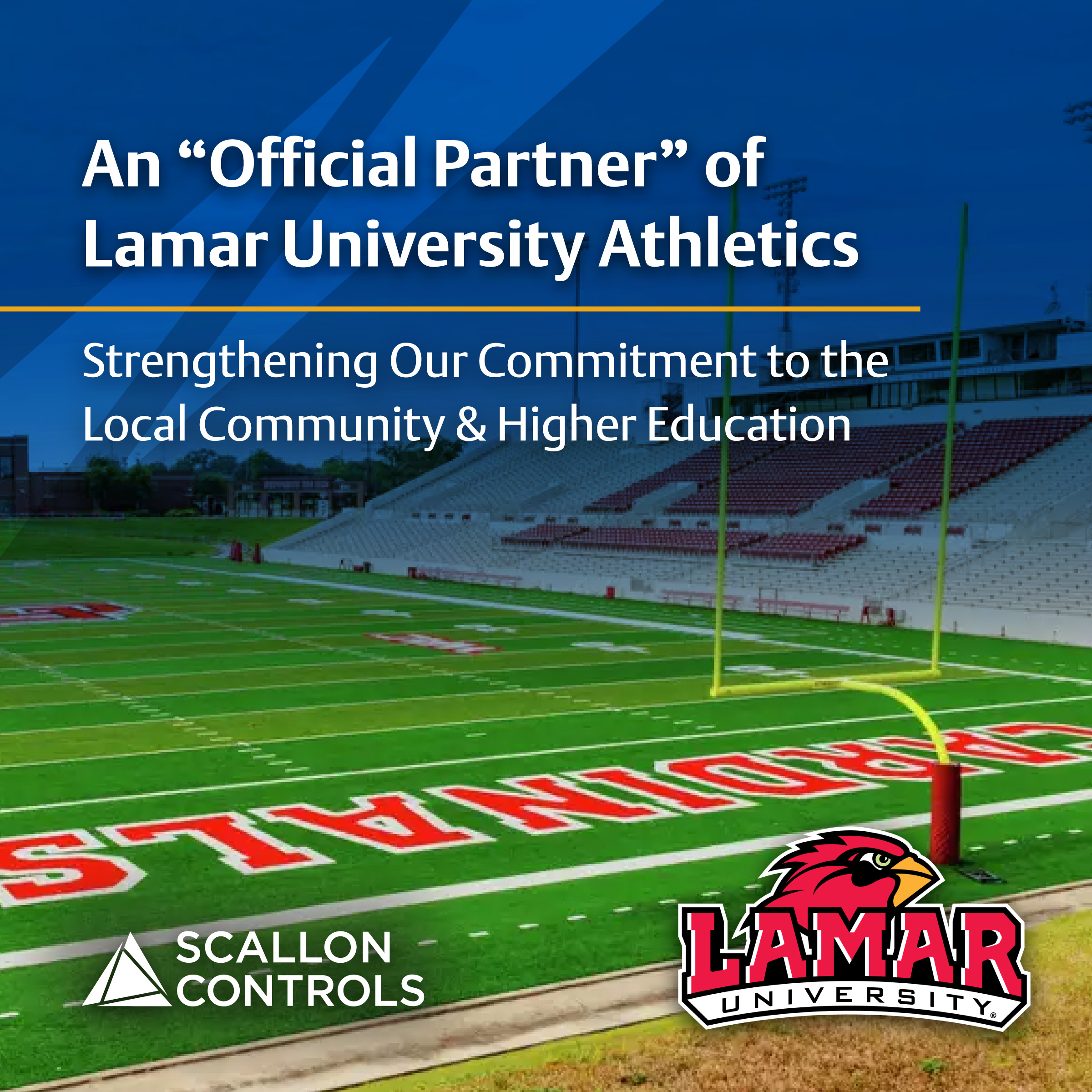 Scallon Controls is Now an "Official Partner" of Lamar University Athletics