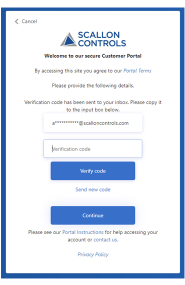 Customer Portal Sign In Instructions